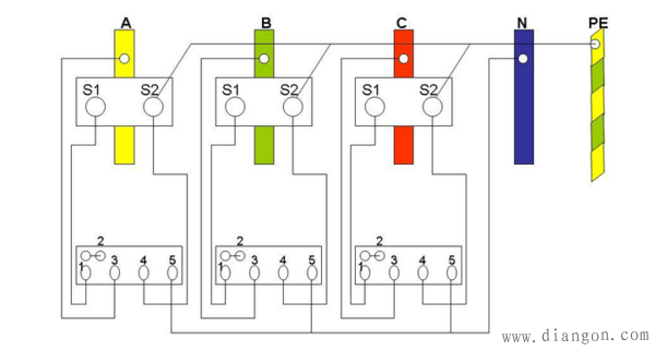 电表和互感器接法 - 电工基础知识_电工电气学习网