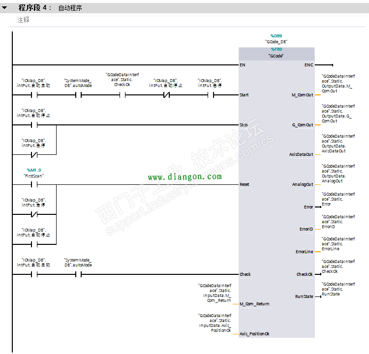 西门子S7-1200使用SCL语言编程实现数控G代码指令编程控制 - PLC论坛_电工电气学习网