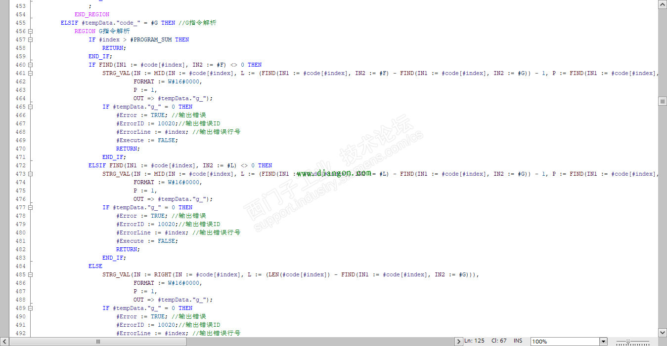 西门子S7-1200使用SCL语言编程实现数控G代码指令编程控制 - PLC论坛_电工电气学习网