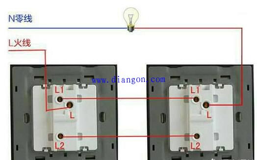 双控开关上L，L1和L2，怎么接电线？ - 电工基础知识_电工电气学习网