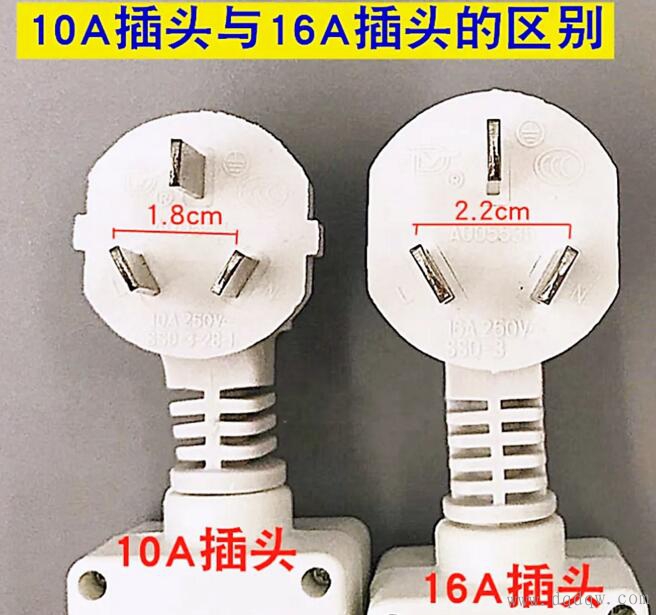16A插座和10A插座可以通用吗？大小一样吗？有什么不同？ - 电工基础知识_电工电气学习网
