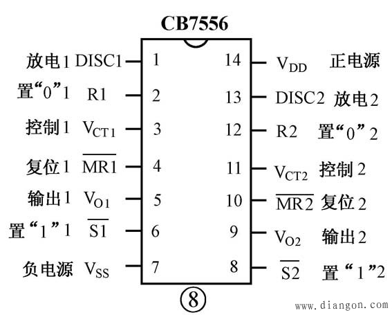 555时基集成电路NE555的识别与应用图解 - 电子元器件_电工电气学习网