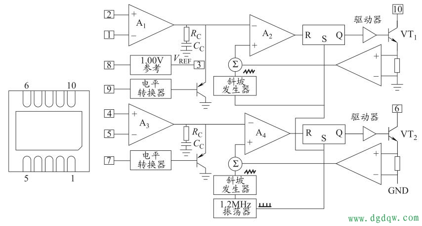 LT3471封装及内部电路框图 - 集成电路内部结构_电工电气学习网